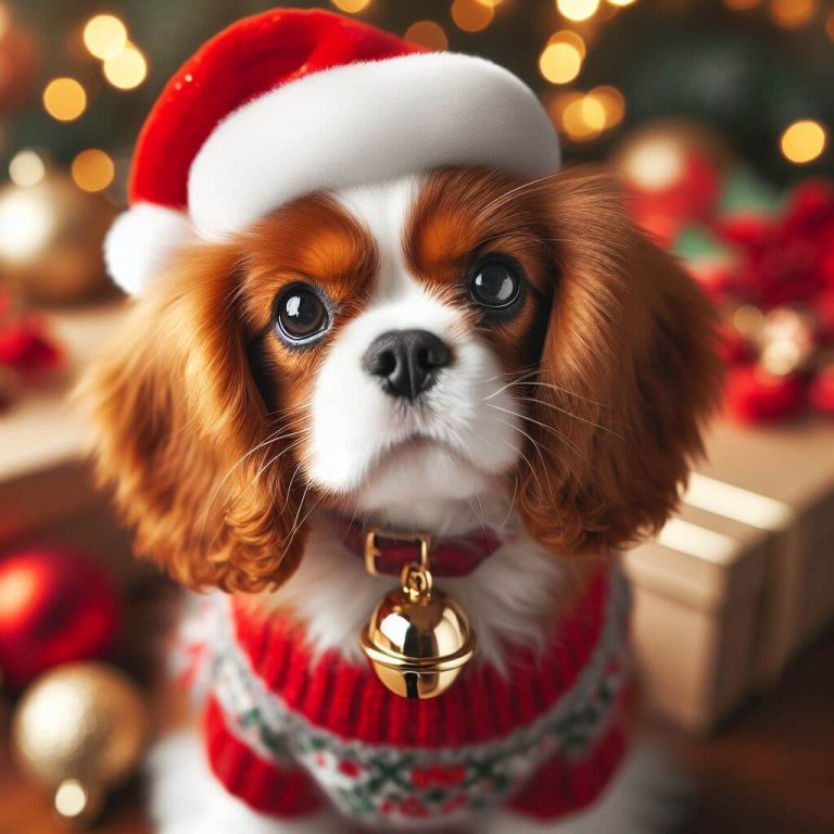 The Santa Clause's New Helper – A Cavalier King Charles Spaniel with a ...