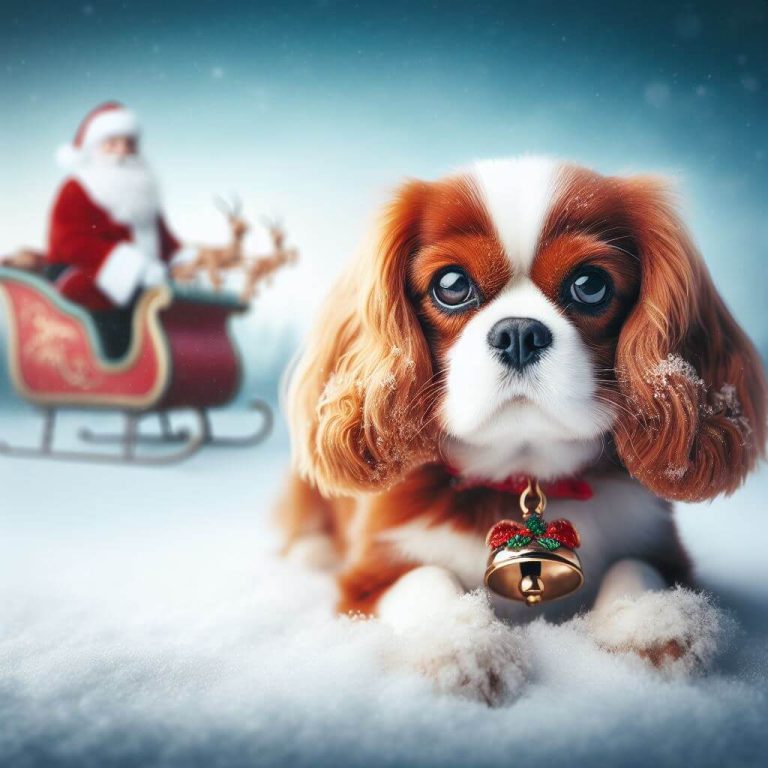 The Santa Clause's New Helper – A Cavalier King Charles Spaniel with a ...