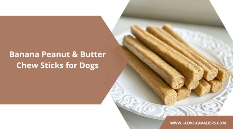 Banana Peanut Butter Chew Sticks for Dogs